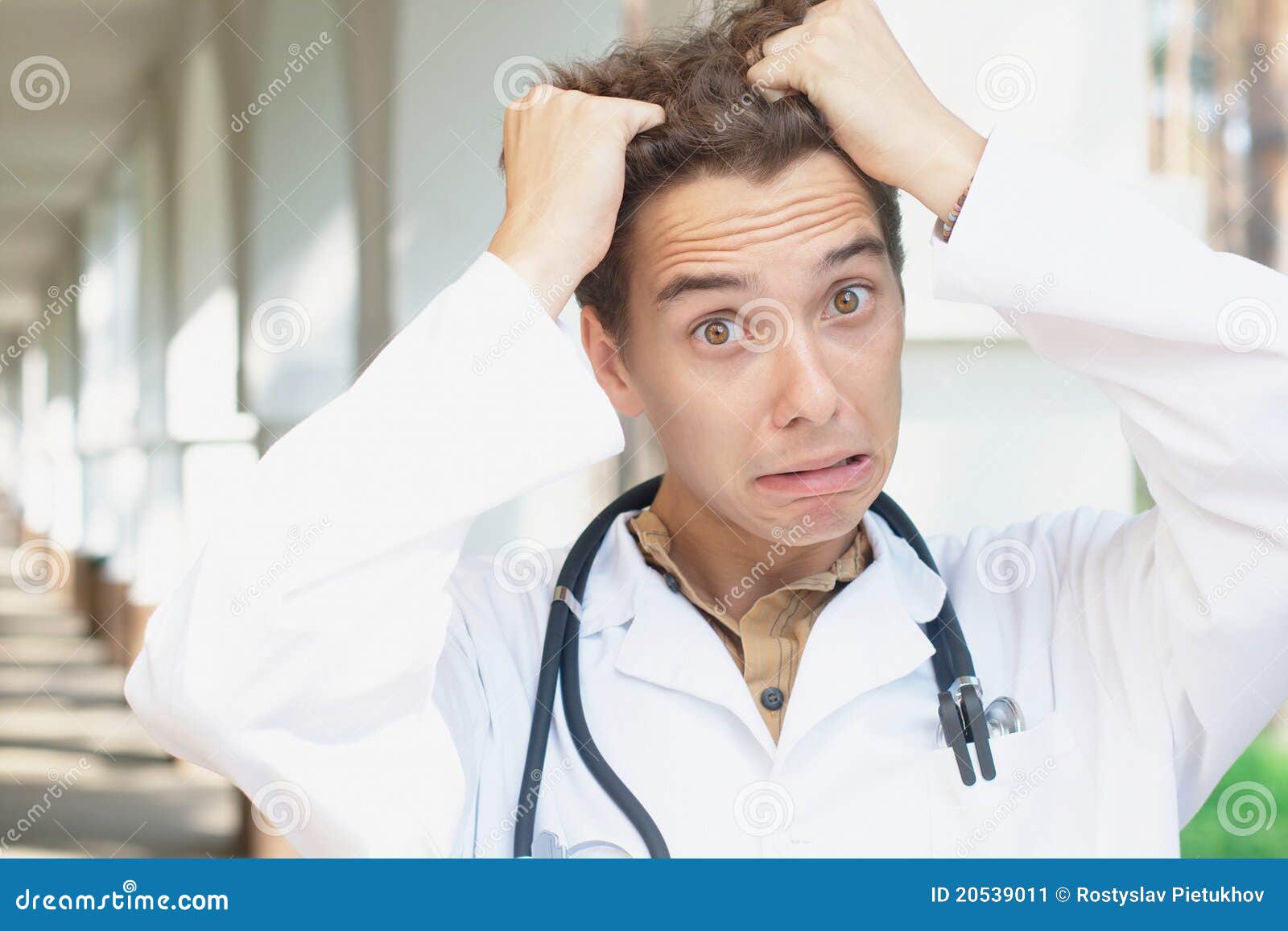 Crazy doctor stock image. Image of expression, care, professional ...