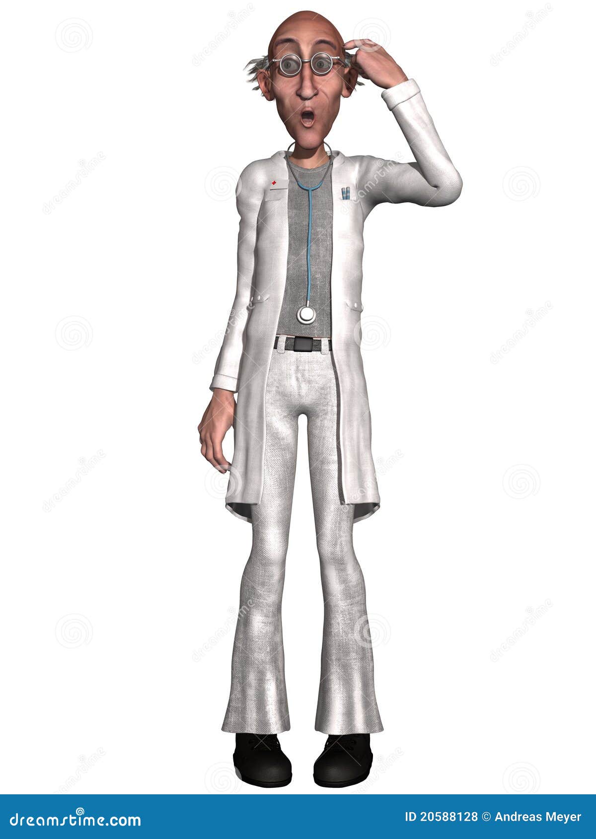 Crazy Doctor Landing Page Template. Mad Scientist Growing Deadly Virus ...