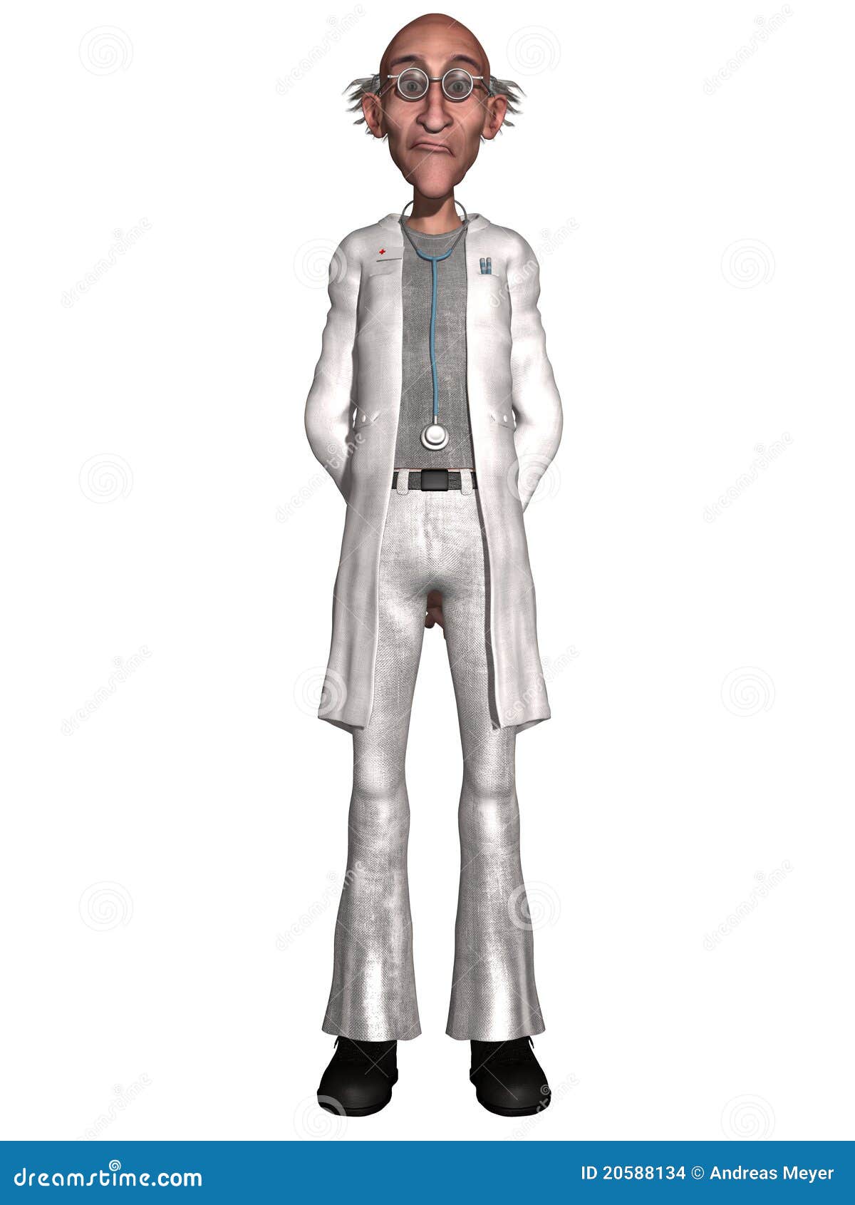 Crazy doctor stock illustration. Illustration of profession - 20588134
