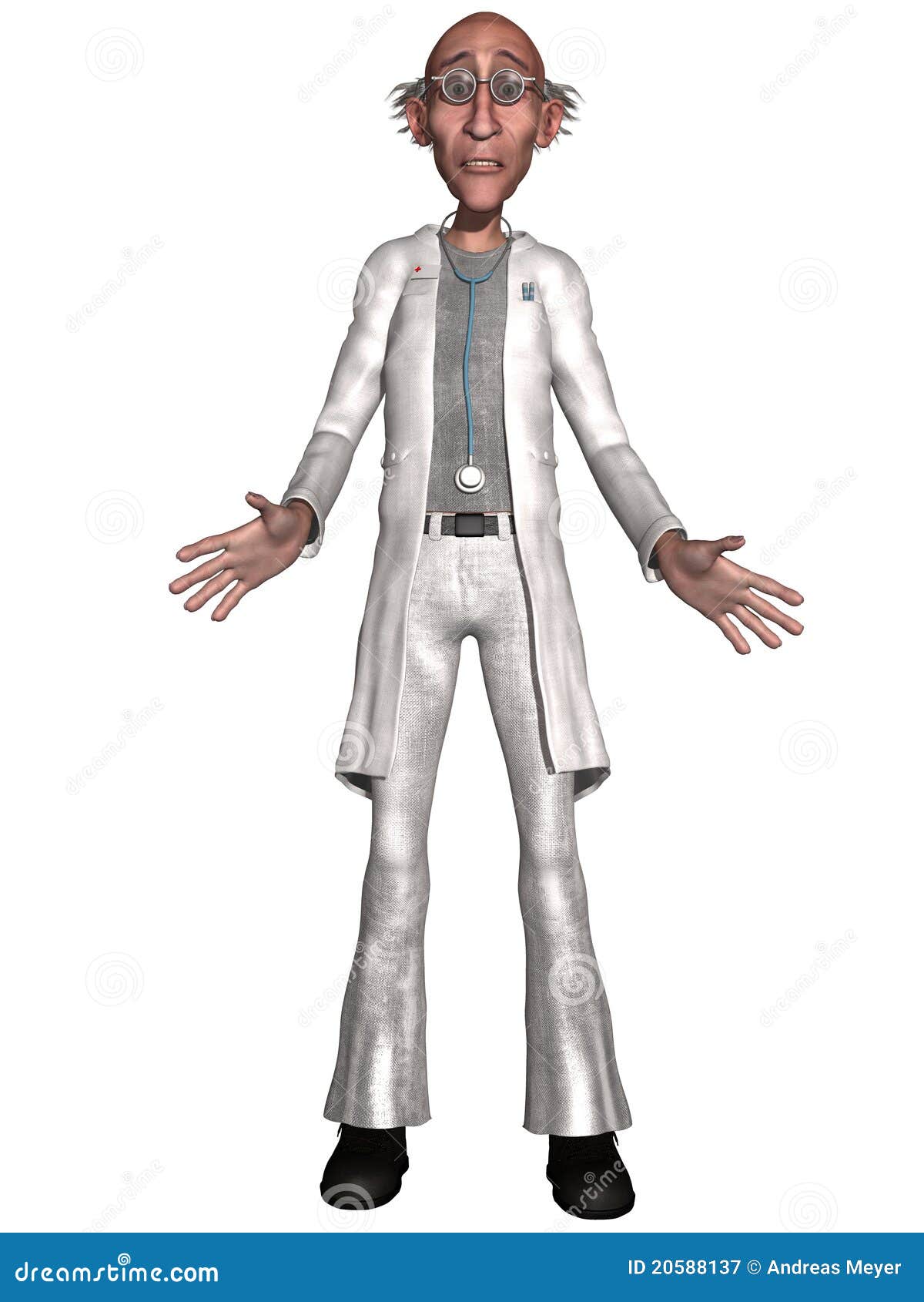 Crazy doctor stock illustration. Illustration of hilarious - 20588137