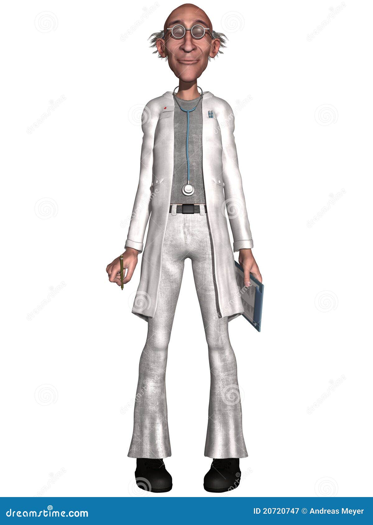 Crazy doctor stock illustration. Illustration of laugh - 20720747