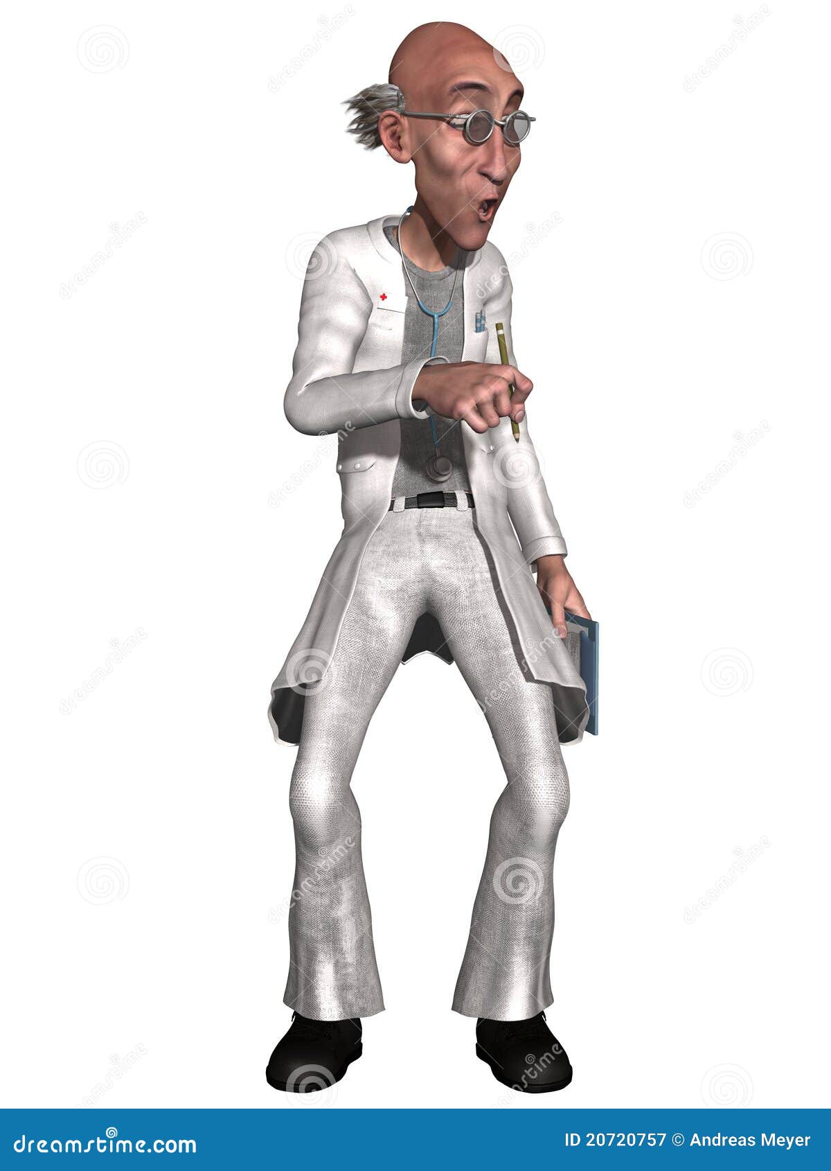 Crazy doctor stock illustration. Illustration of illness - 20720757