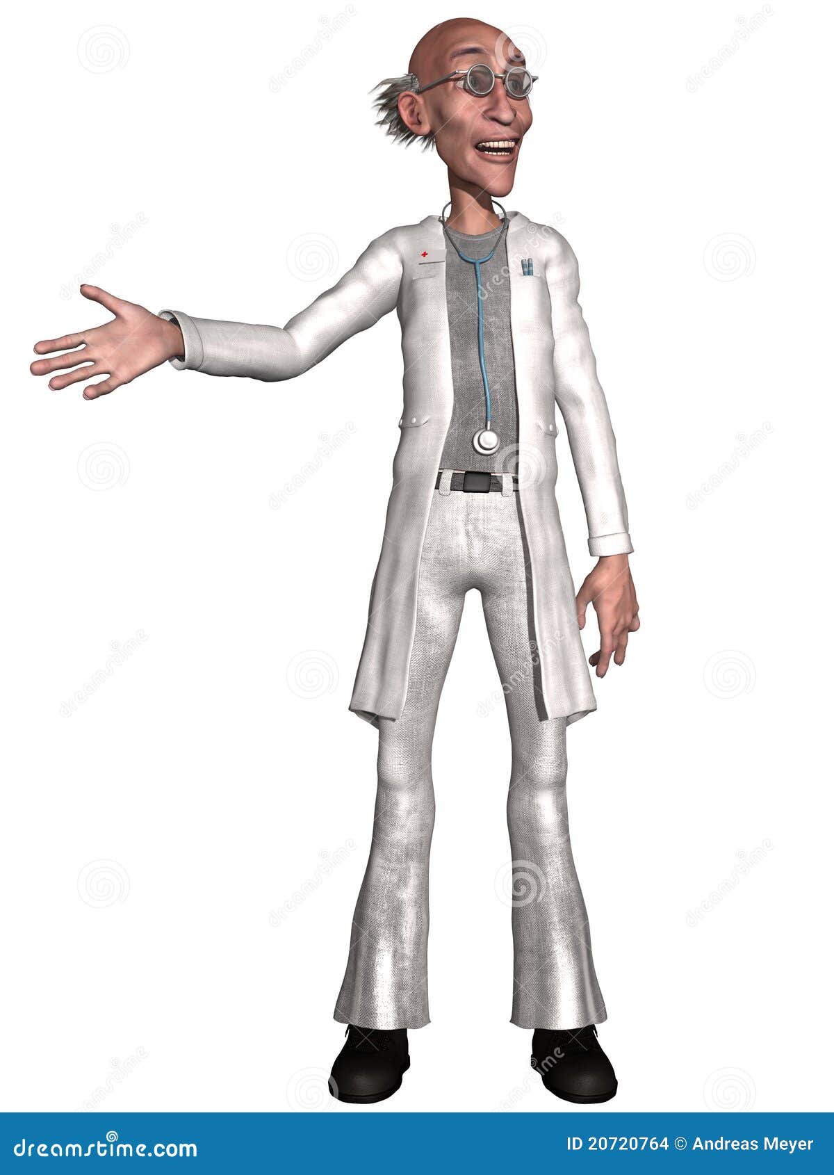 Crazy doctor stock illustration. Illustration of cute - 20720764