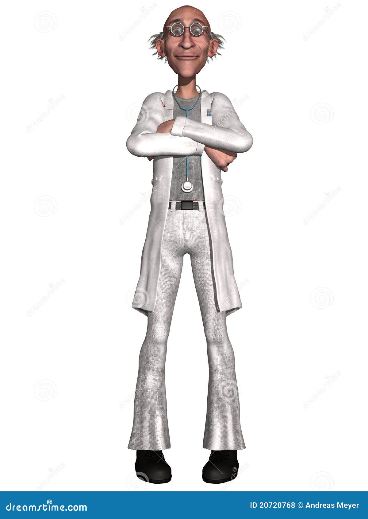 Crazy doctor stock illustration. Illustration of cheerful - 20720768