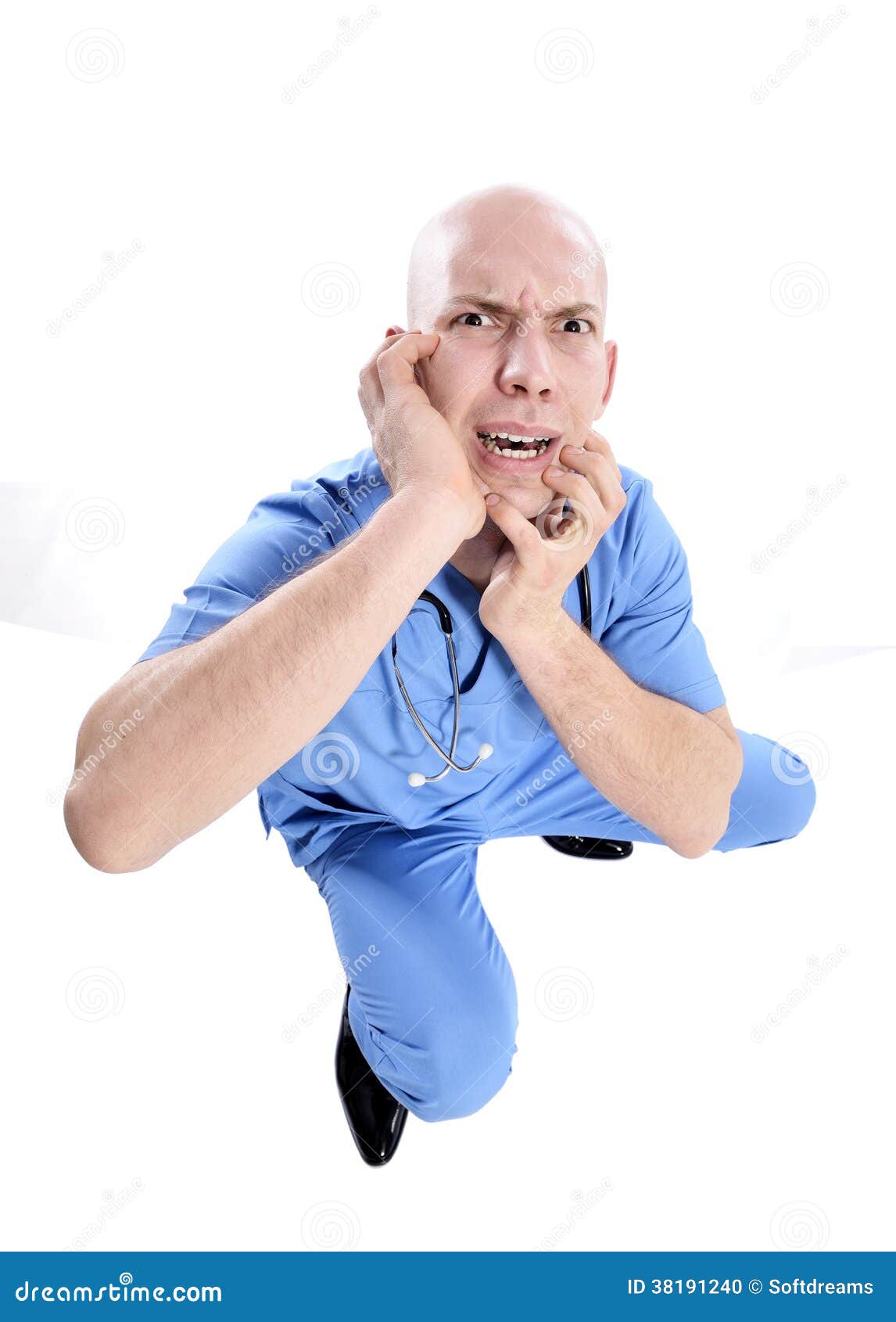 Crazy doctor stock photo. Image of care, excitement, excited - 38191240
