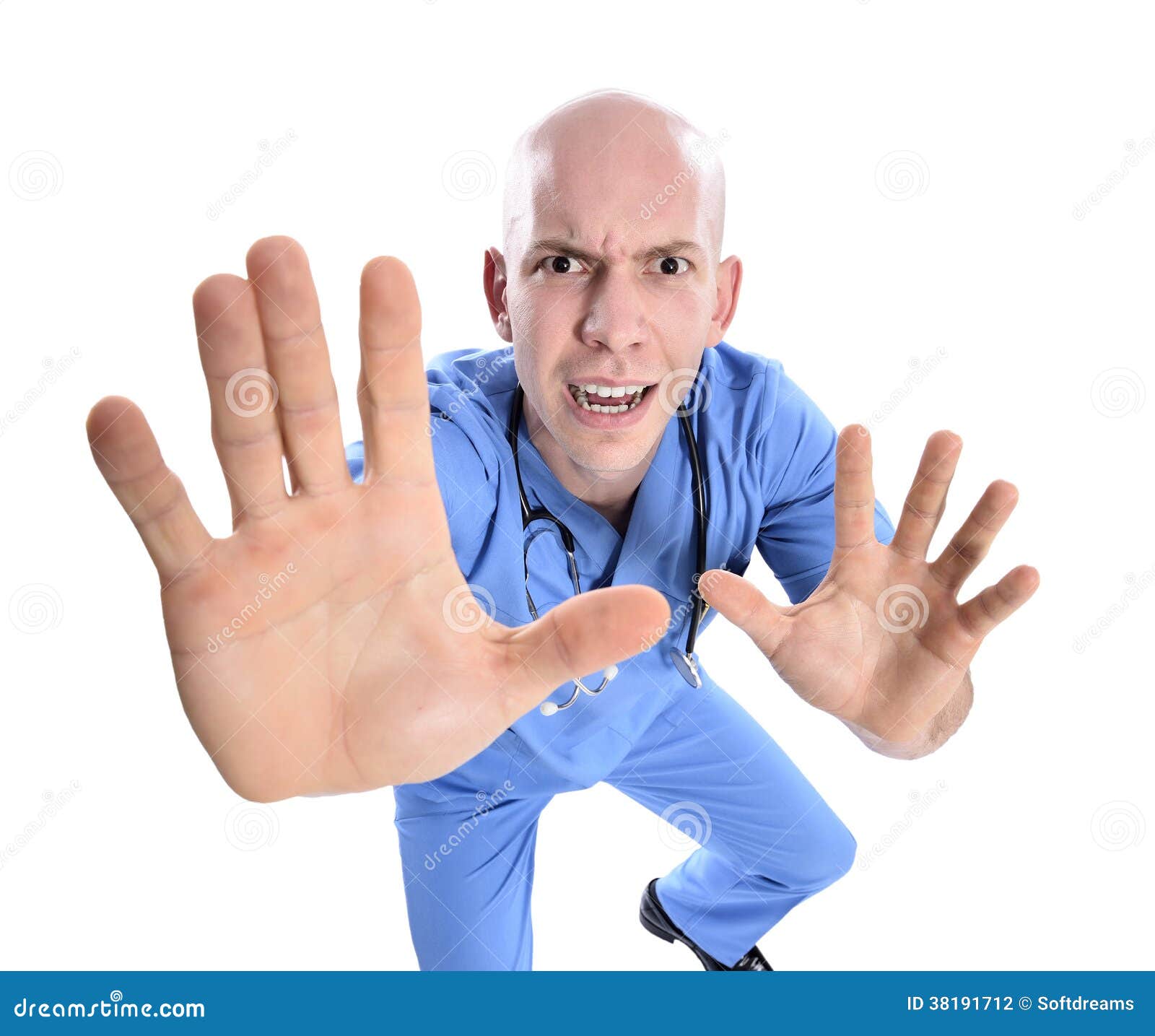 Crazy doctor stock photo. Image of health, humorous, funky - 38191712