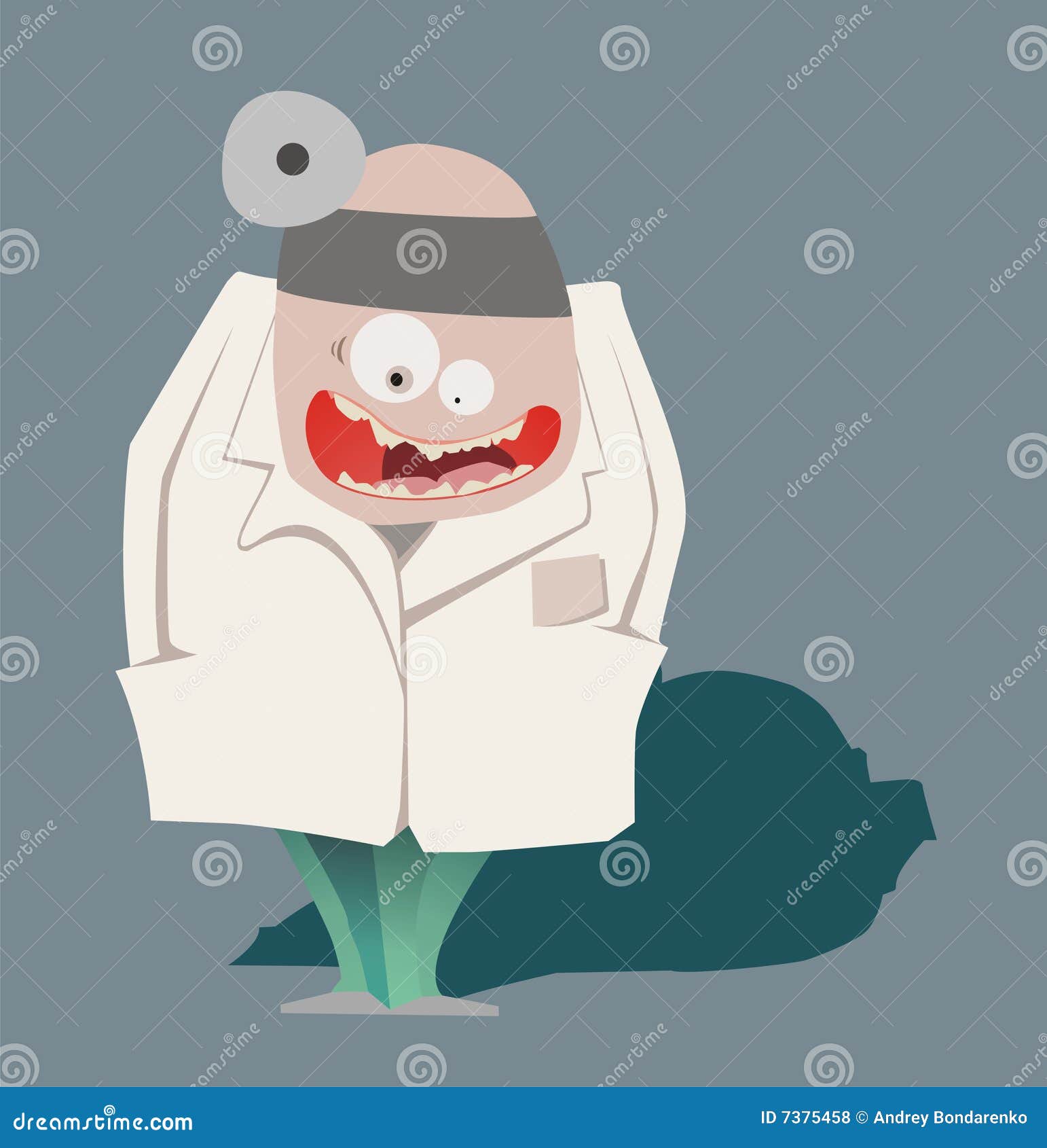 Crazy doctor stock illustration. Illustration of treat - 7375458
