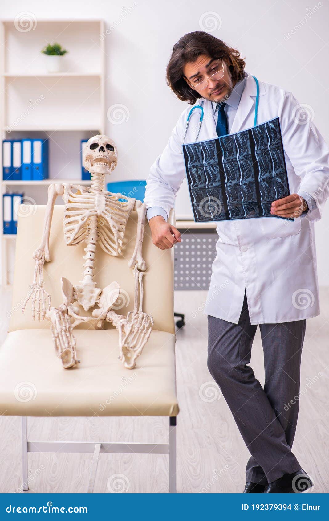Crazy Doctor Examining Dead Patient Stock Photo - Image of doctor ...
