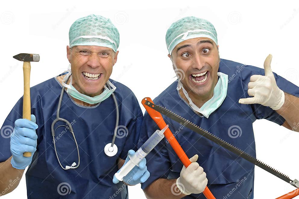 Crazy doctors stock image. Image of care, portrait, isolated - 9007639