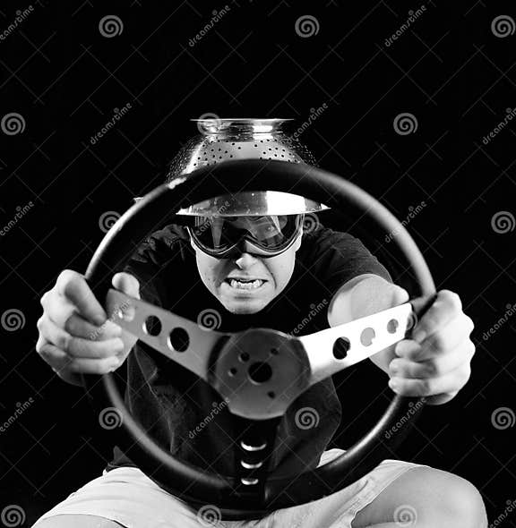 Crazy Driver stock image. Image of driver, unusual, mouth - 1617539