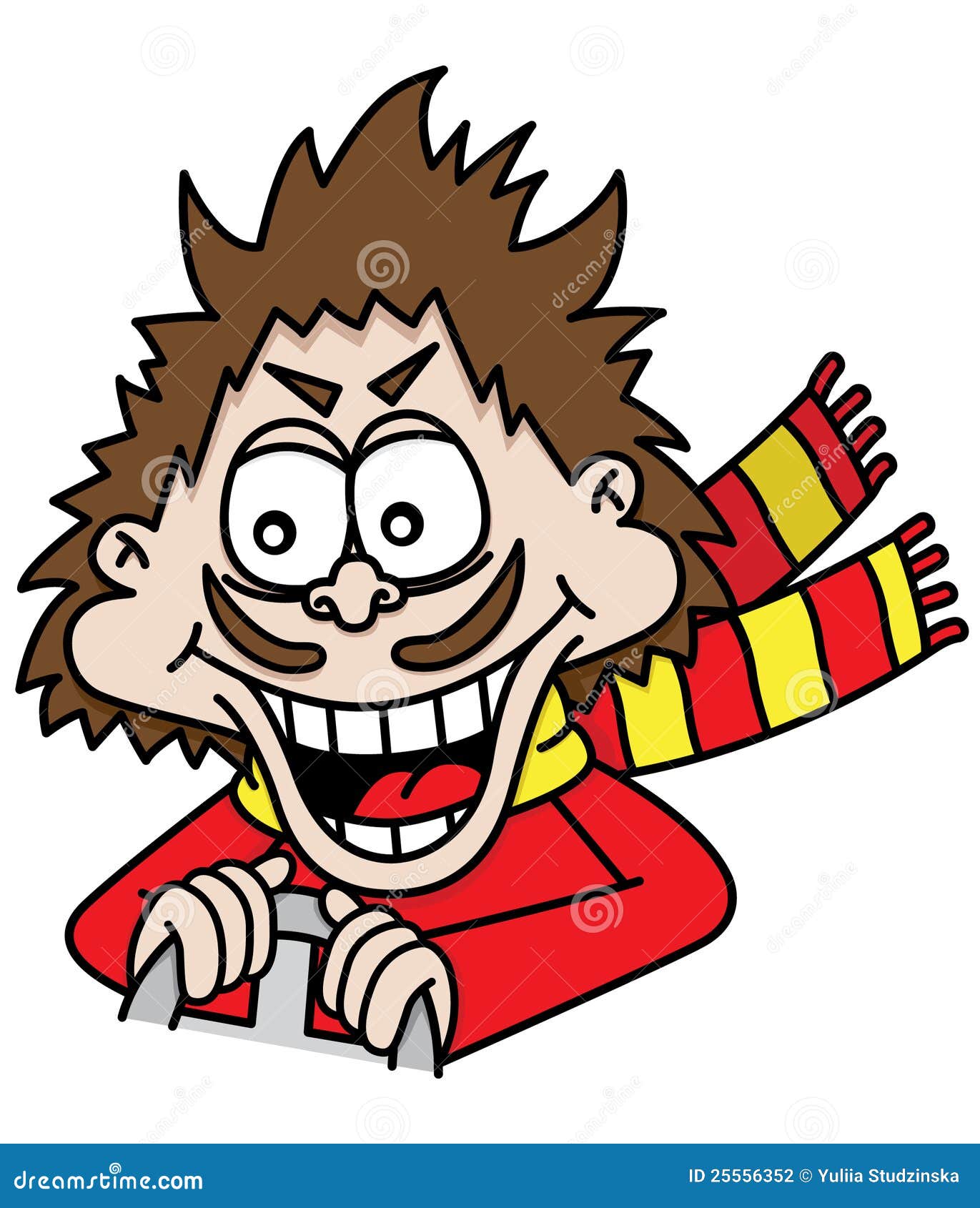 Crazy driver stock vector. Illustration of people, crazy - 25556352