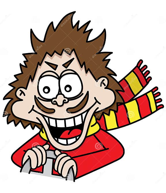 Crazy driver stock vector. Illustration of people, crazy - 25556352