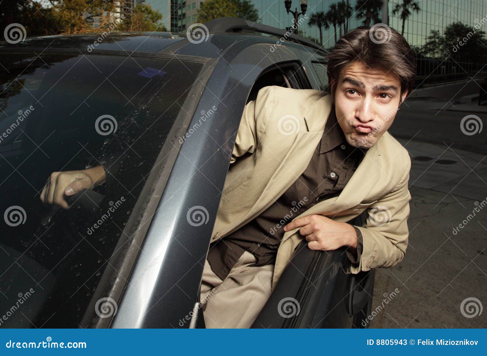 Crazy driver stock image. Image of businessman, model - 8805943