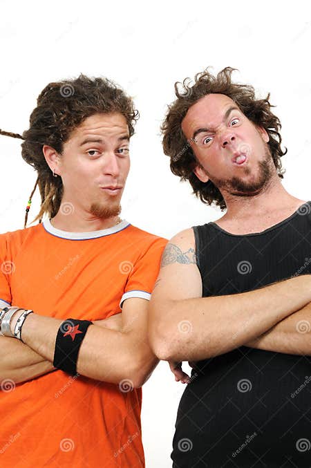 Crazy duo stock photo. Image of attractive, joyful, male - 6570132