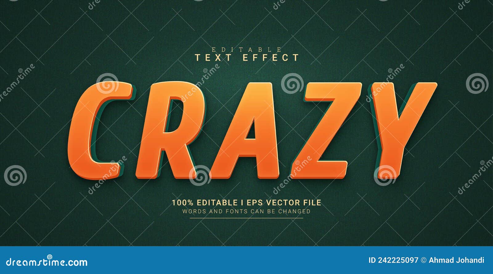 Crazy Editable Text Effect Illustrations Stock Vector - Illustration of ...