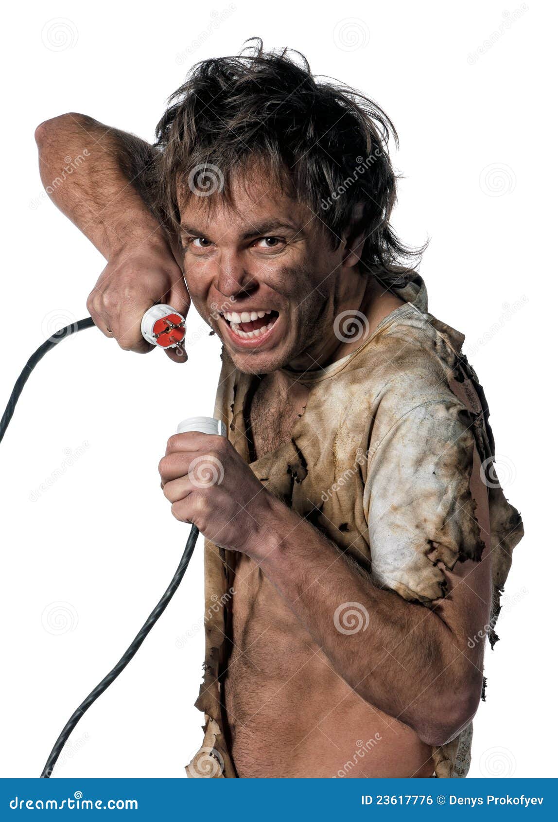 Crazy electrician stock photo. Image of conceptual, electricity - 23617776
