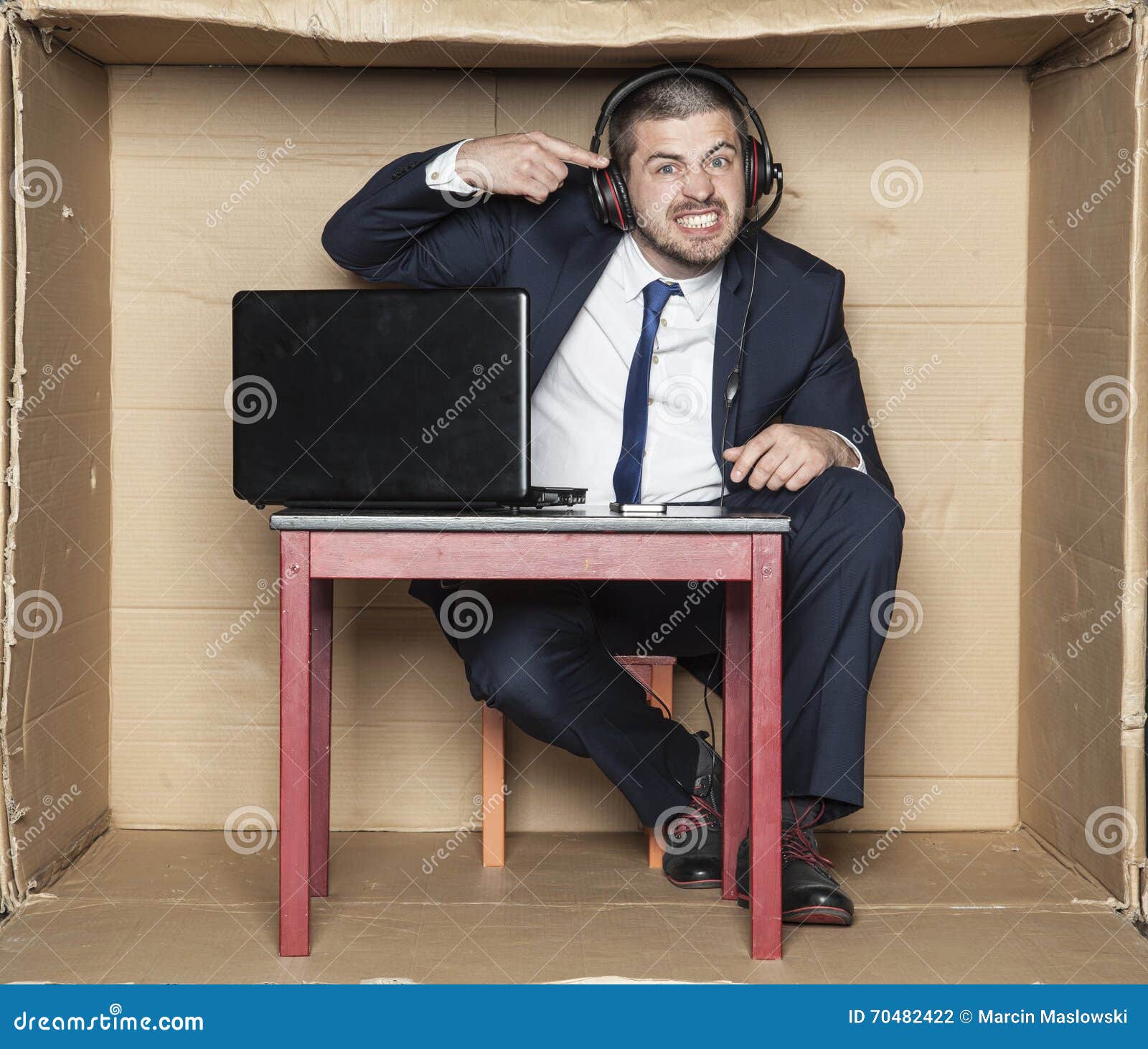 Crazy Employee Customer Service Stock Photo - Image of hate, crazy ...