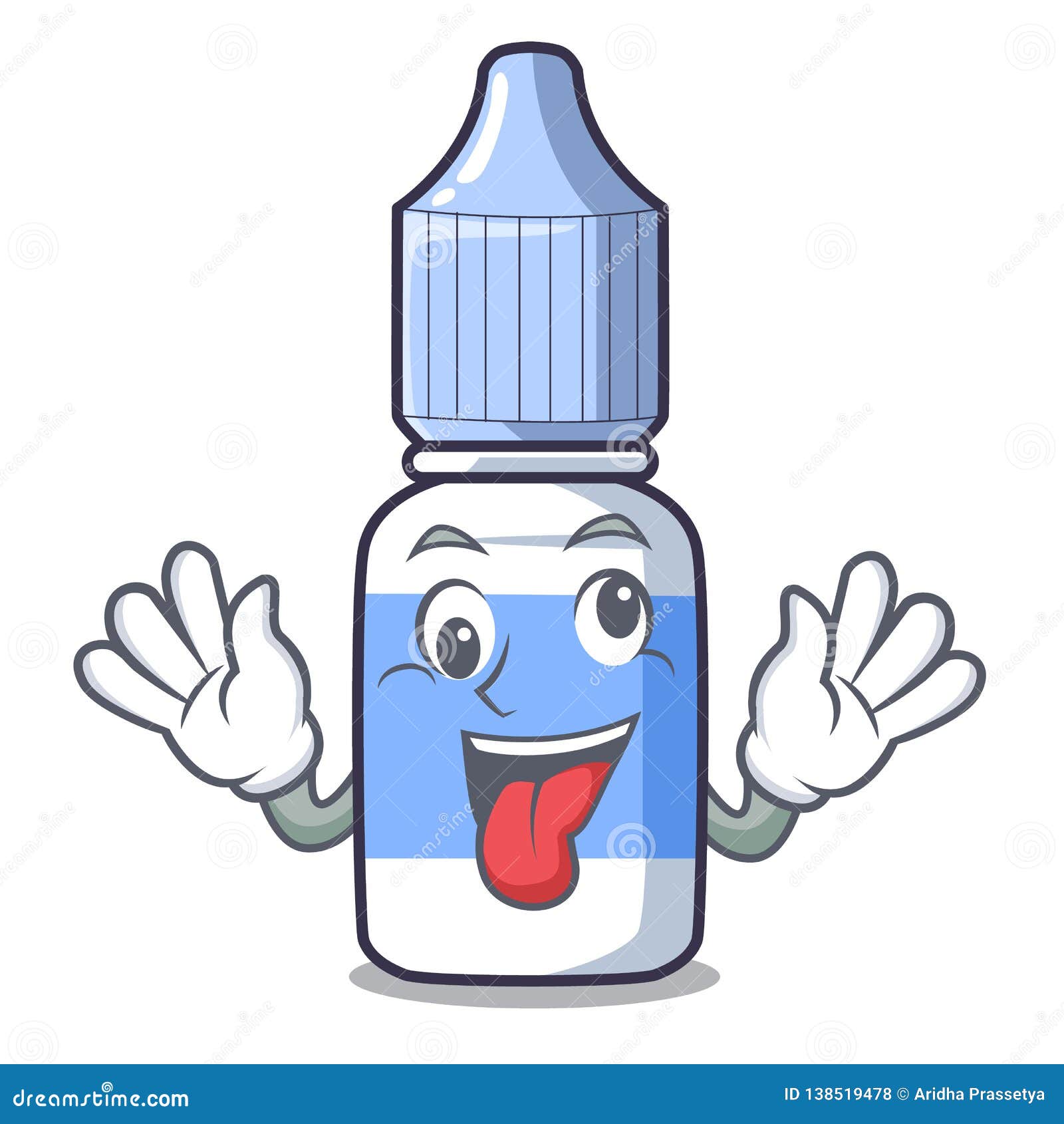 Crazy Eye Drops Isolated with the Characters Stock Vector ...