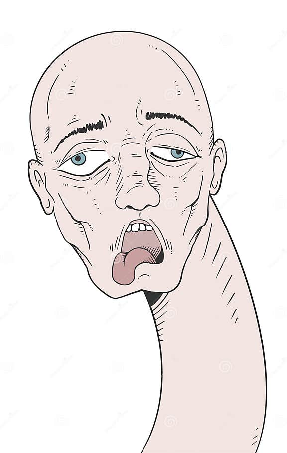 Crazy face draw stock vector. Illustration of young - 325984499