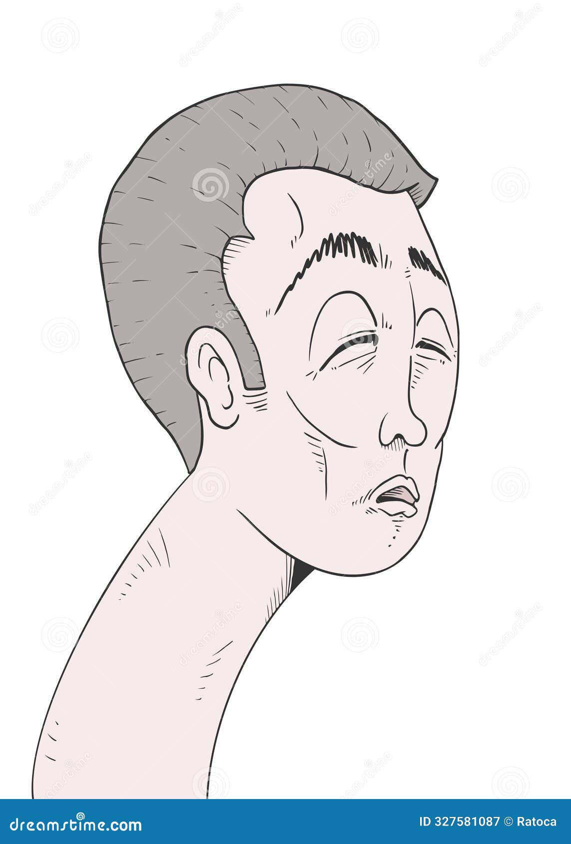 Crazy face draw stock vector. Illustration of smile - 327581087