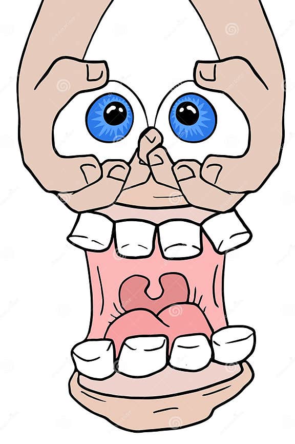 Crazy face stock vector. Illustration of dizzy, human - 71460121