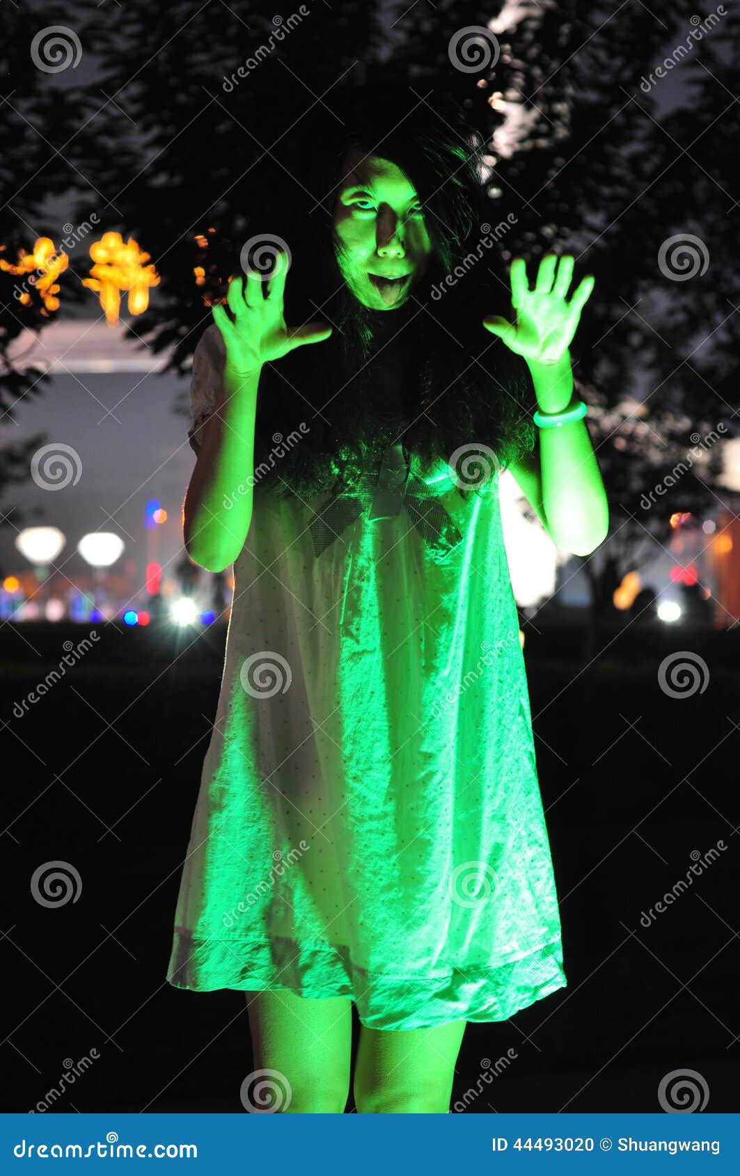 CRAZY.Female Ghost stock photo. Image of dress, ghost - 44493020