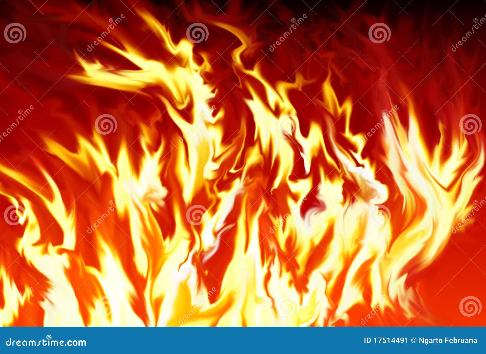 Crazy Fire 4 stock illustration. Illustration of brown - 17514491