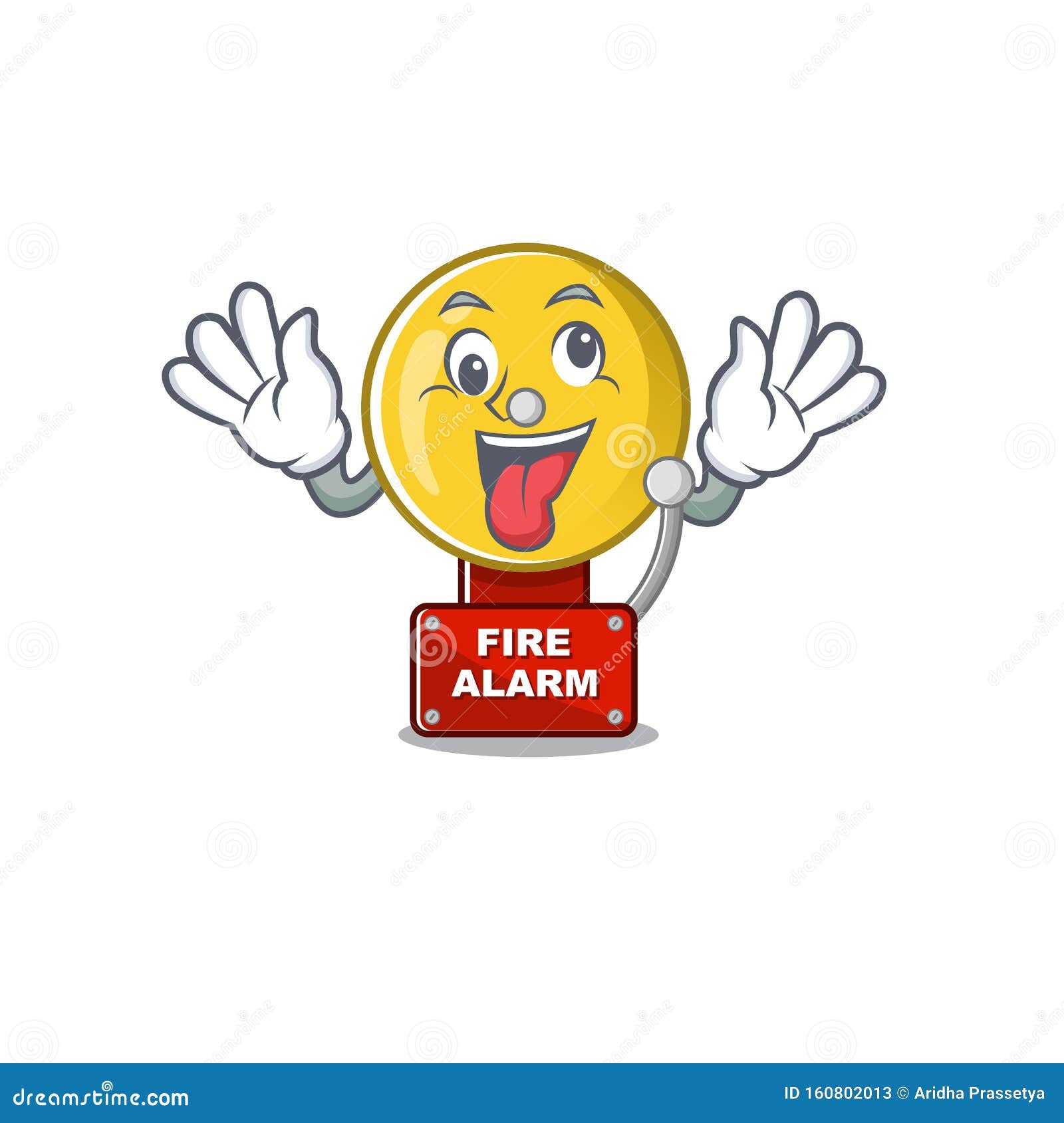 Crazy Fire Alarm in the a Cartoon Stock Vector - Illustration of ...