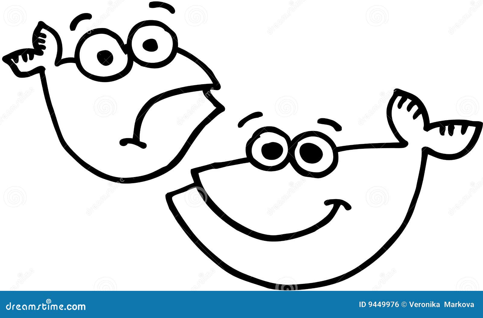 Crazy Fish Cartoon Vector | CartoonDealer.com #7643371