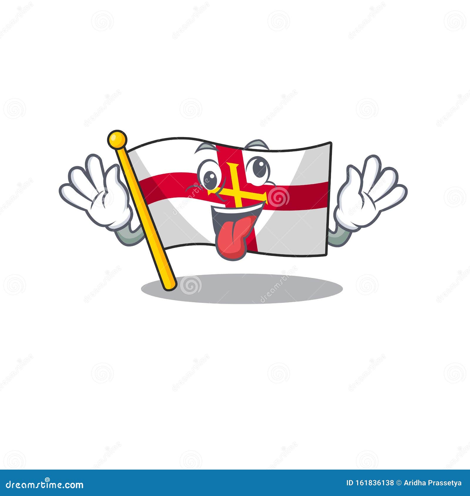 Crazy Flags Guernsey Stored in Cartoon Drawer Stock Vector ...