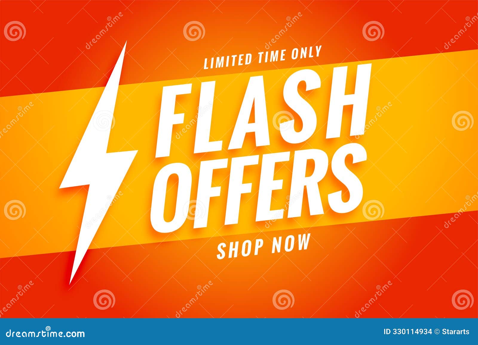Crazy Flash Sale Offer Poster with Discount Coupon or Voucher Stock ...