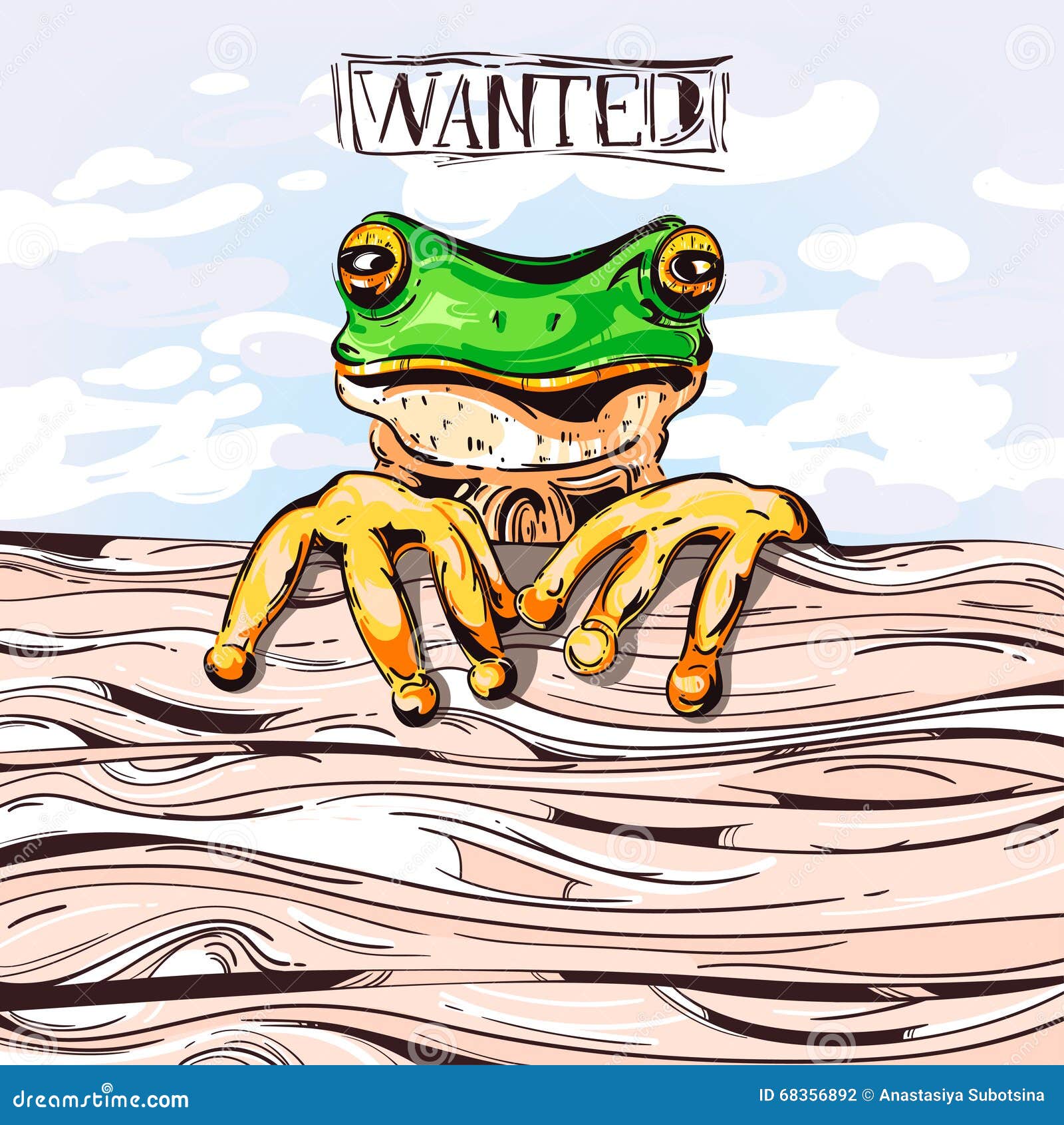 Crazy Frog. Vector Illustration Stock Vector - Illustration of ...