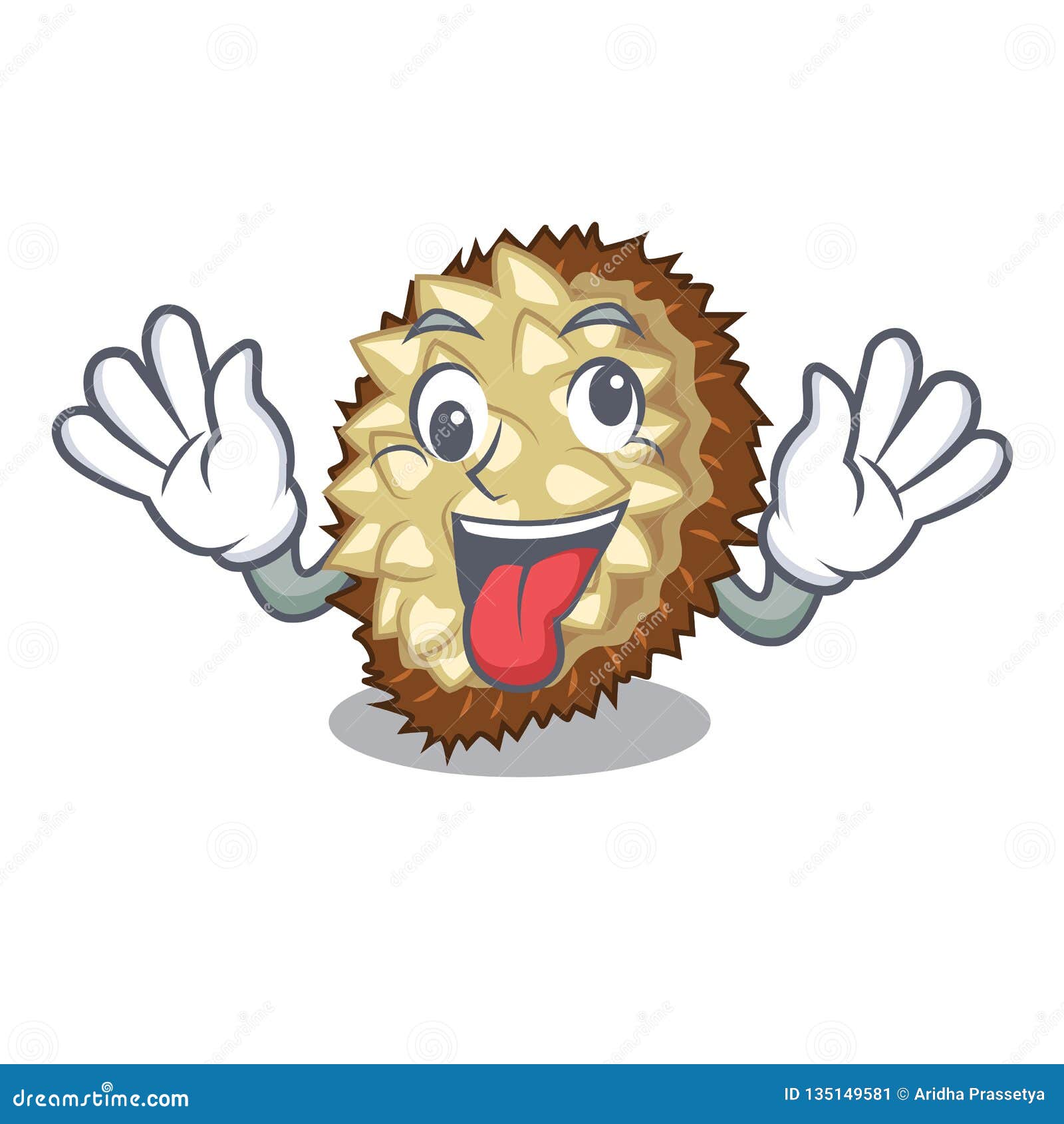 Crazy Fruit Marang is Located in Mascot Stock Vector - Illustration of ...