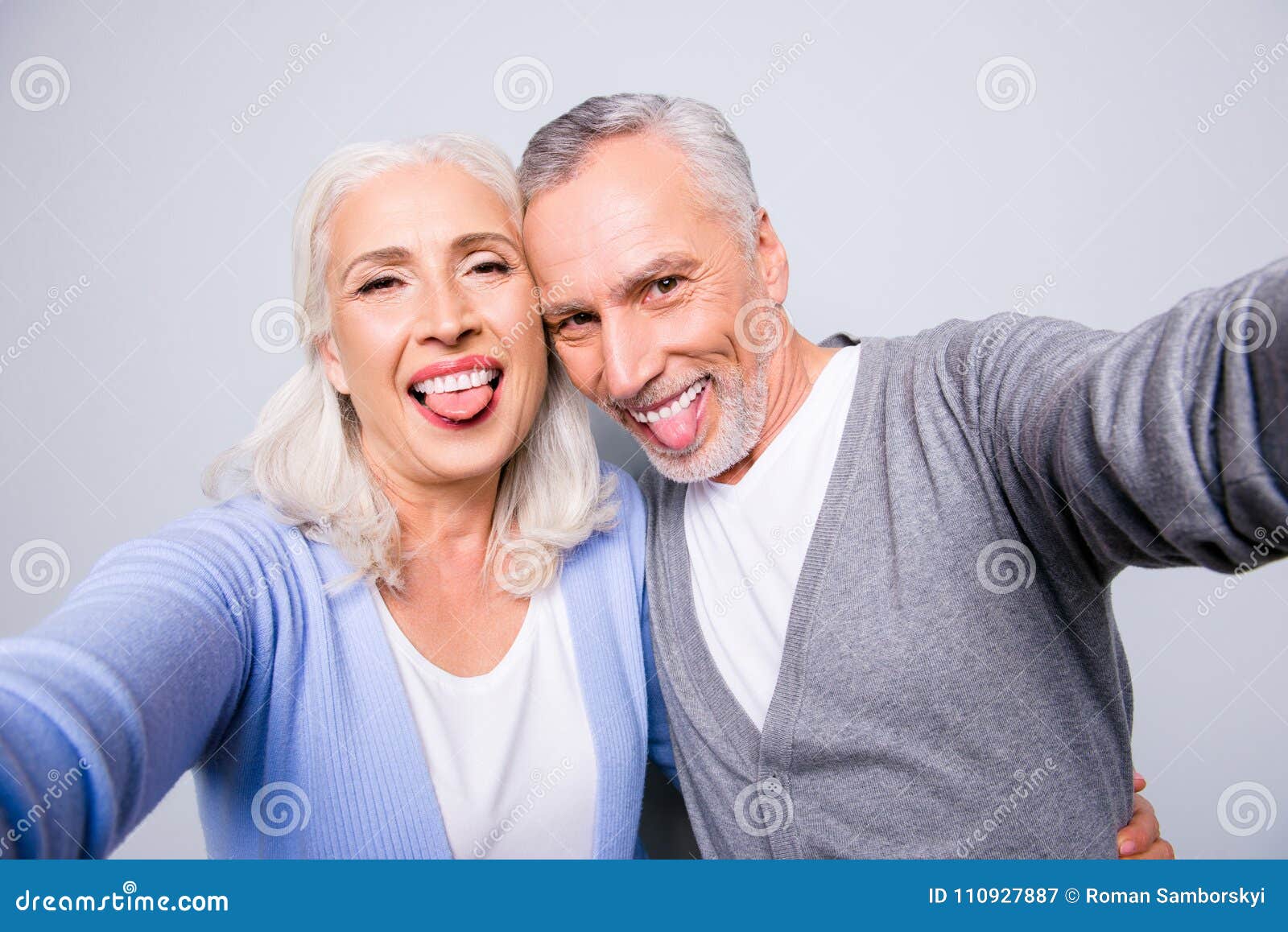 Funny Elderly Woman Wearing Cap In A Fight Pose. Royalty-Free Stock ...