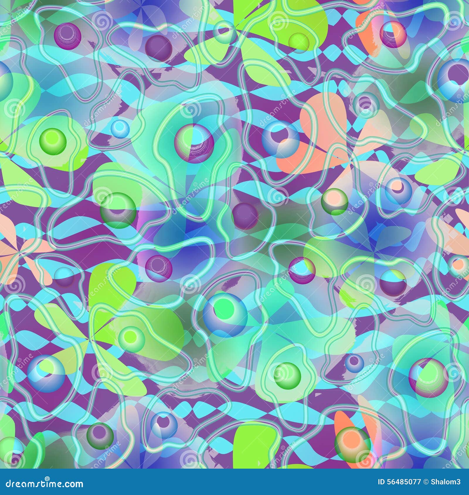 Crazy Futuristic Abstract Background with Amorphous Blending Elements ...