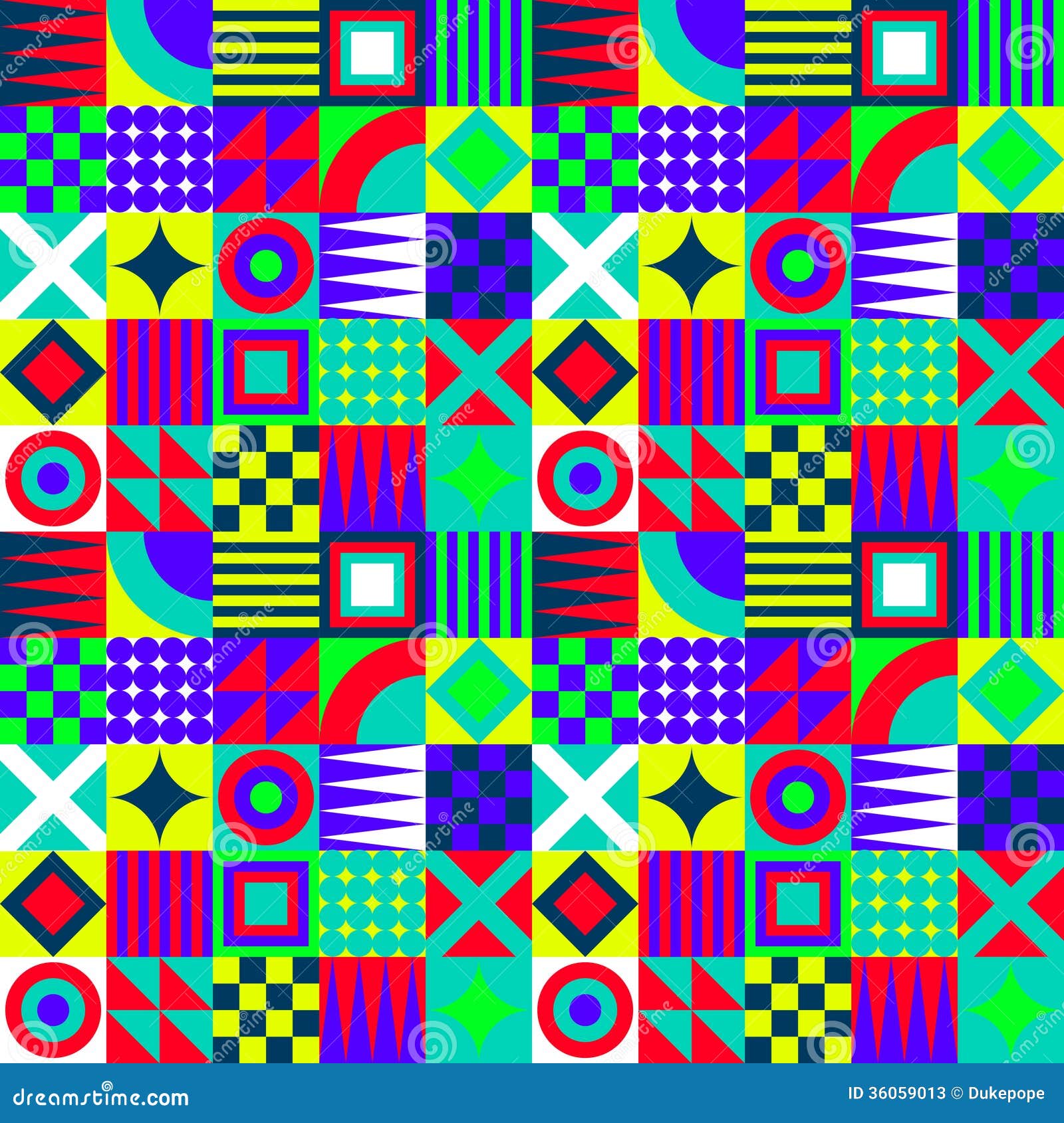 Crazy Geometric Squares stock illustration. Illustration of panel ...