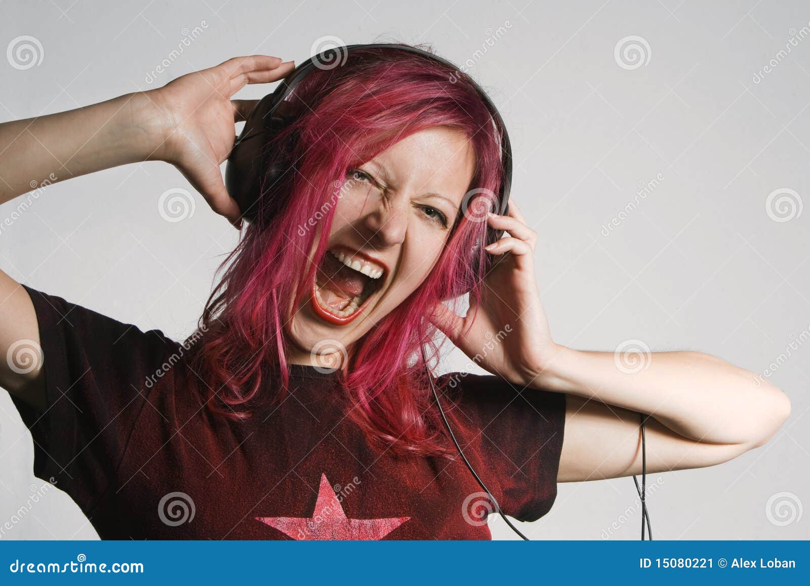 Crazy girl stock image. Image of shoulders, happy, party - 15080221