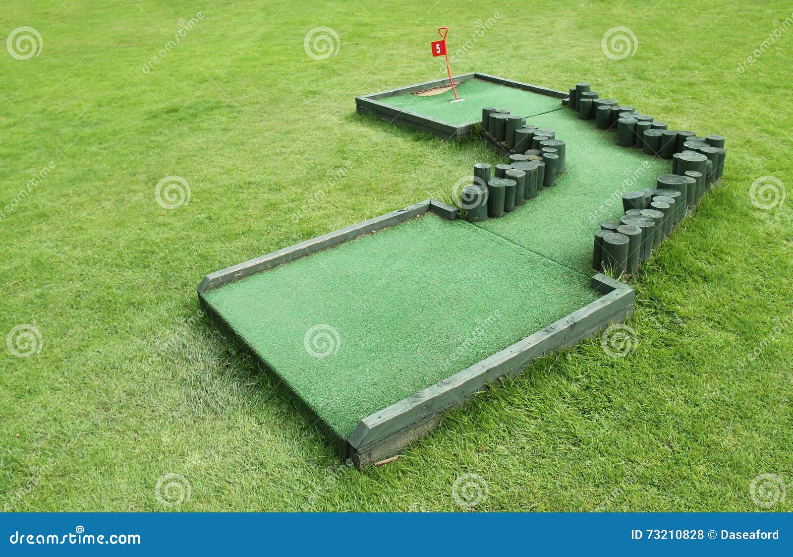 Crazy Golf. stock photo. Image of ball, pastime, obstacle - 73210828