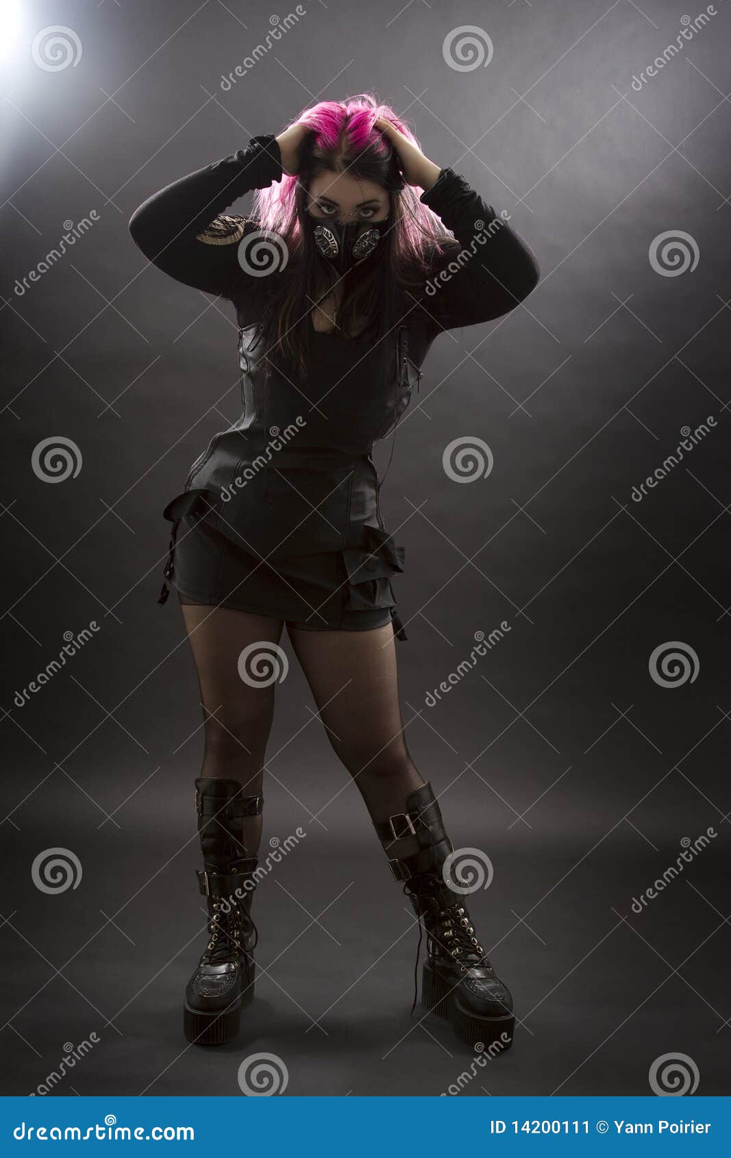 Crazy Goth Girl stock image. Image of piercing, girl - 14200111