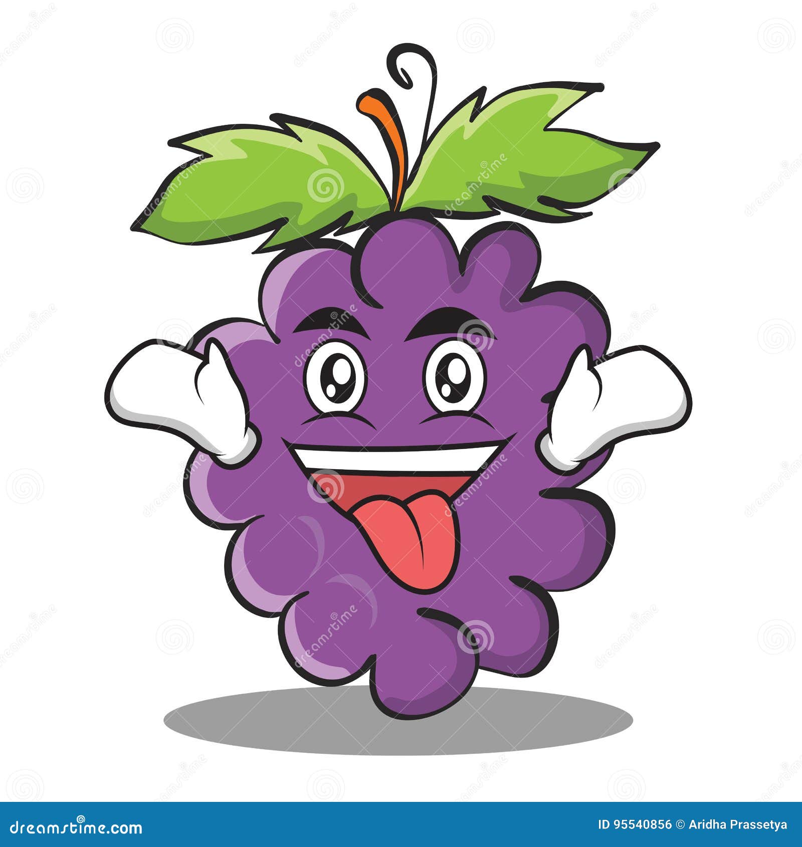 Crazy Grape Character Cartoon Collection Stock Vector - Illustration of ...