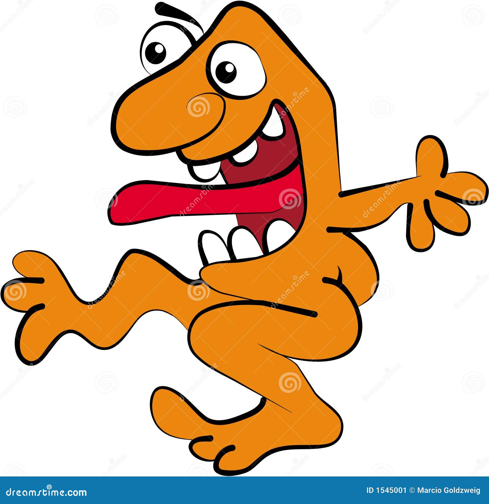 Crazy Guy stock vector. Illustration of legs, eyes, drawing - 1545001