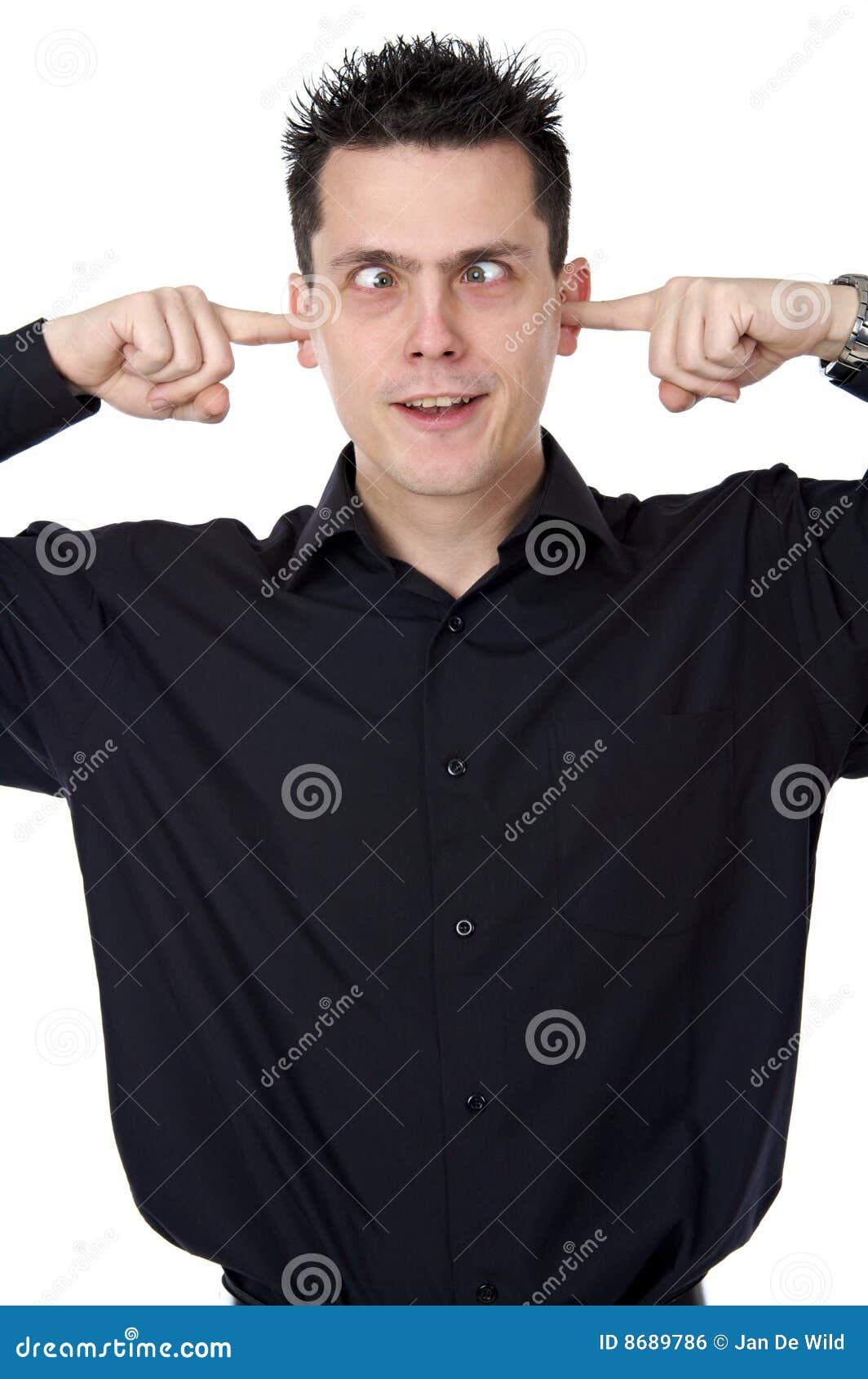 Crazy guy stock photo. Image of confident, happy, carefree - 8689786