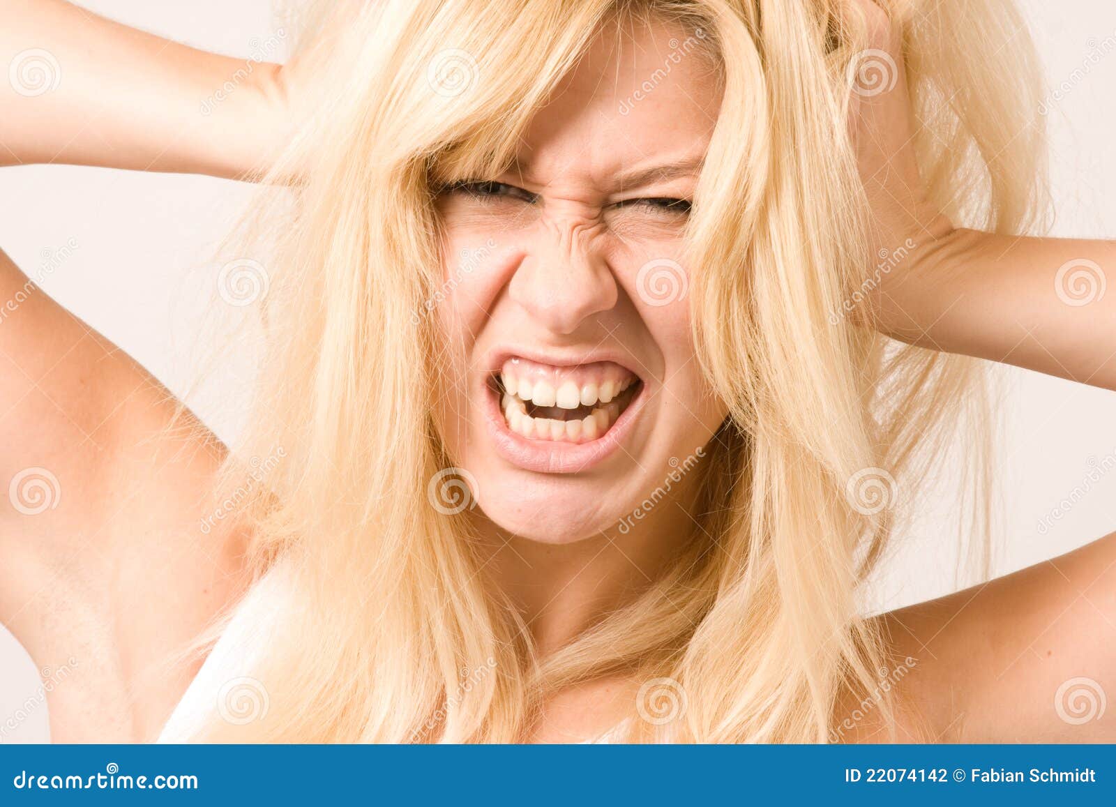 Crazy hair stock photo. Image of female, health, lady - 22074142