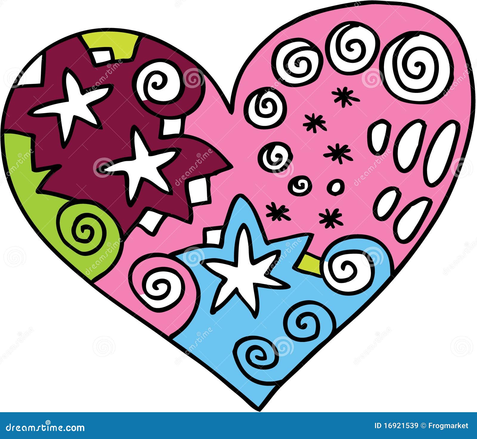 Crazy Heart. Heart Emoticon. Royalty-Free Cartoon | CartoonDealer.com ...