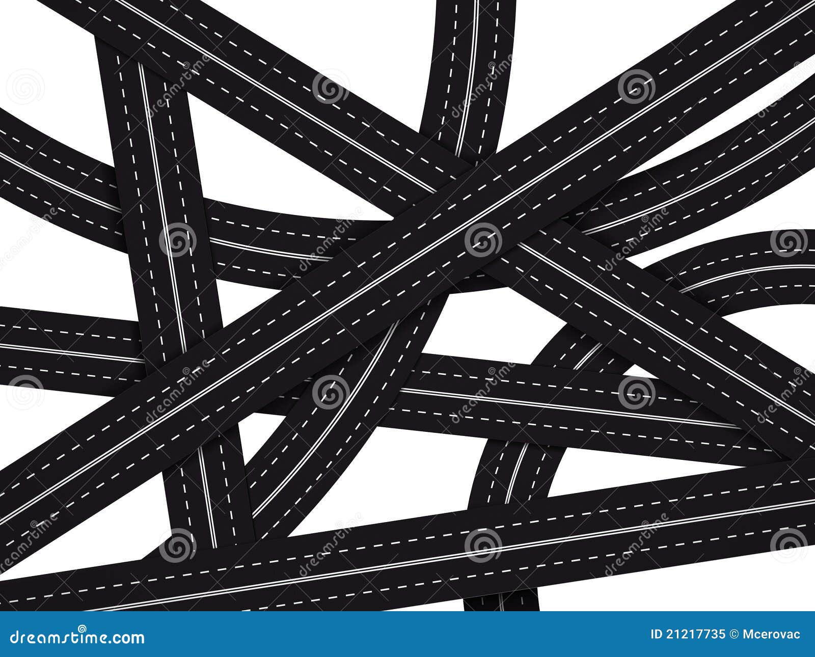 Crazy highway illustration stock illustration. Illustration of black ...
