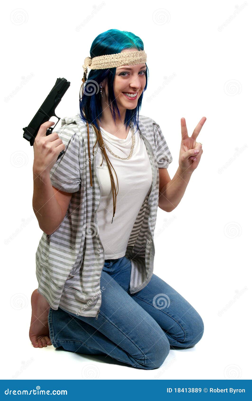 Crazy Hippy stock image. Image of independence, gypsy - 18413889