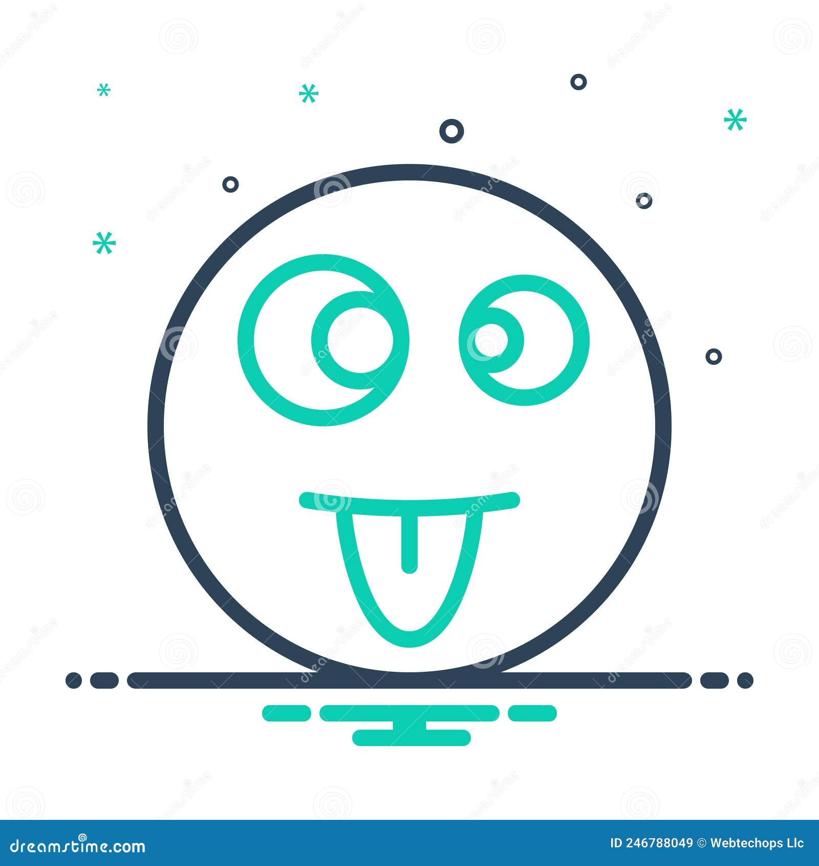 Mix Icon for Crazy, Mad and Insane Stock Vector - Illustration of ...