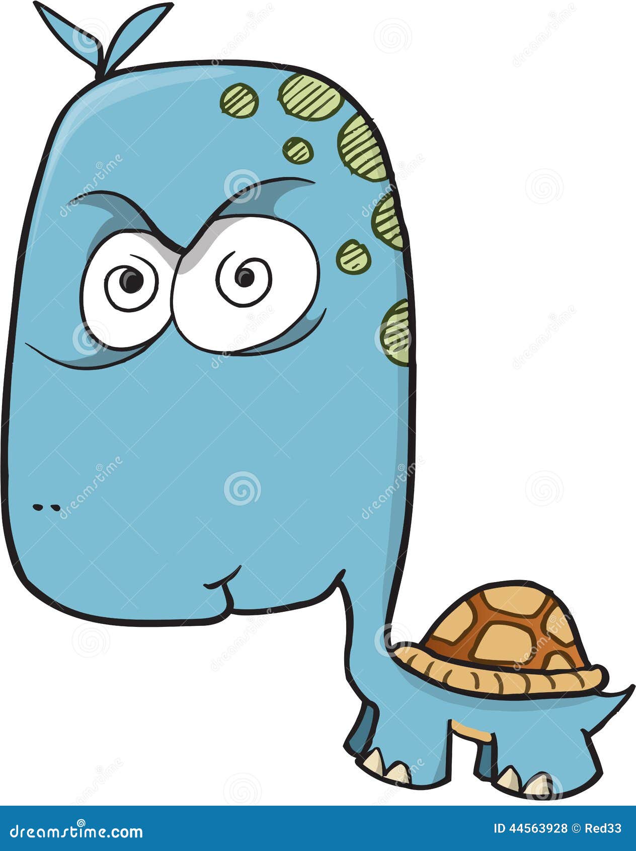 Crazy Insane Turtle Vector stock vector. Illustration of spots - 44563928