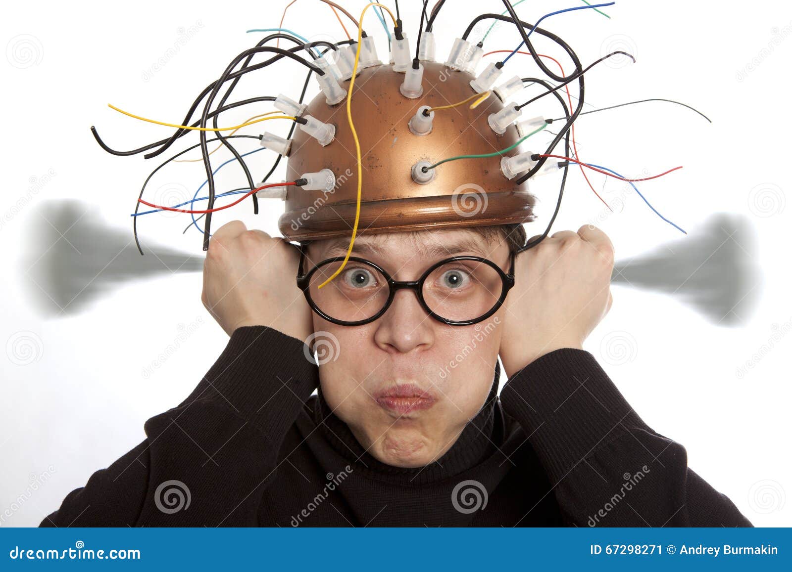 Crazy inventor stock image. Image of crazy, caucasian - 67298271
