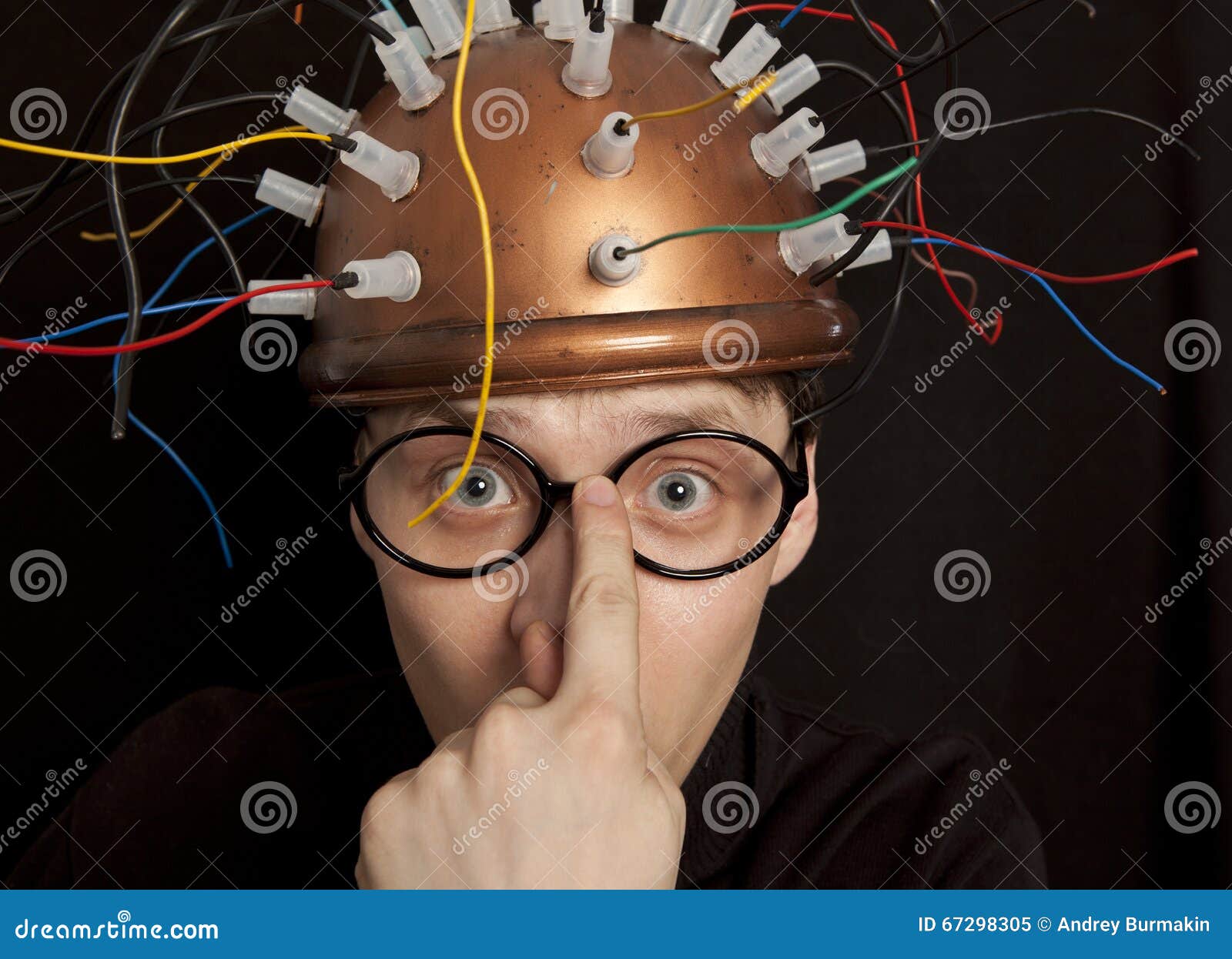 Crazy inventor stock image. Image of physic, concept - 67298305